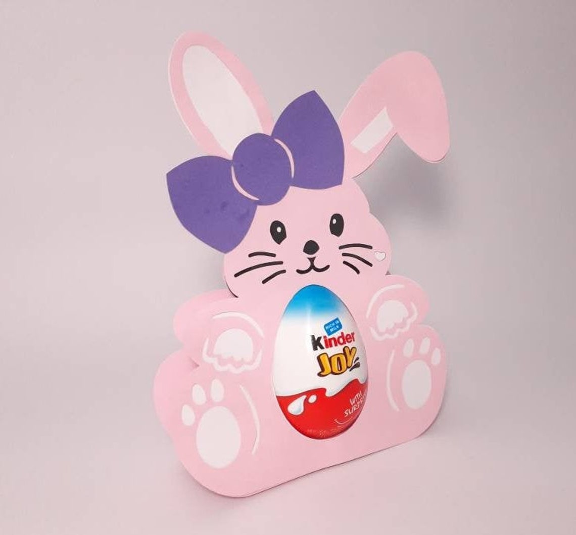 Rabbit Easter Egg Holder Svg Template Kinder Egg SVG Cutting - Etsy