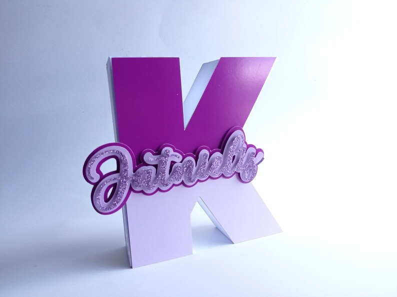3D Letter Svg k 3D Letter Svg File for Cricut 3D - Etsy