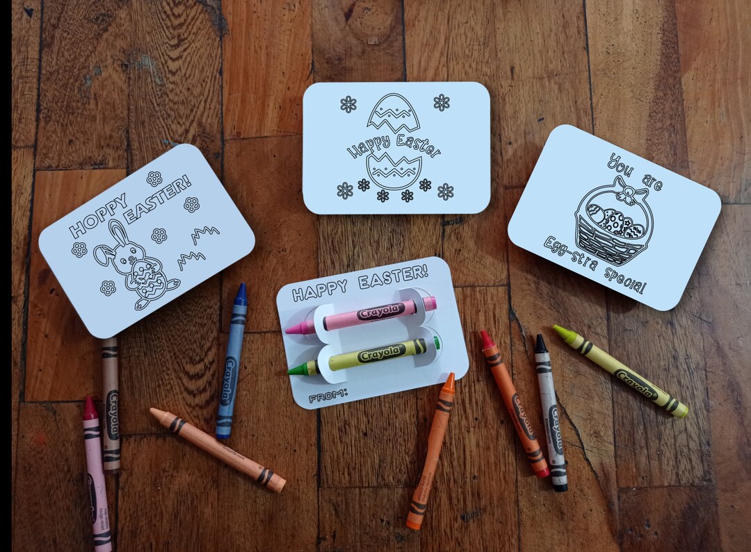 3 Svg Coloring Card Easter for Kids You Are Egg-stra Special | Crayon ...