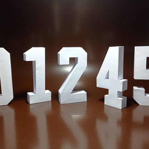 3D Numbers Svg 0 to 9 3D Numbers Svg Files for Cricut 3D | Etsy