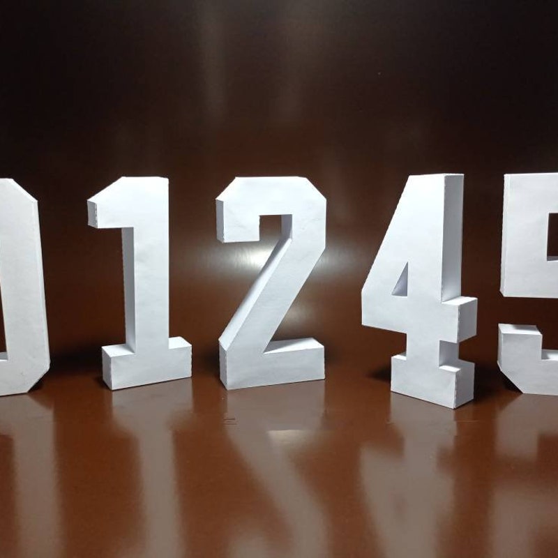 3d Numbers - Etsy