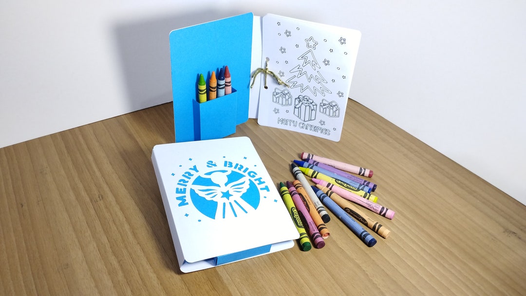 SVG Christmas Activity Book | Coloring Book Template for Kids | Angel ...