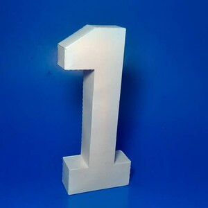 3D Number Svg "1" 3D Numbers "1" Svg Files for Cricut 3D Numbers ...