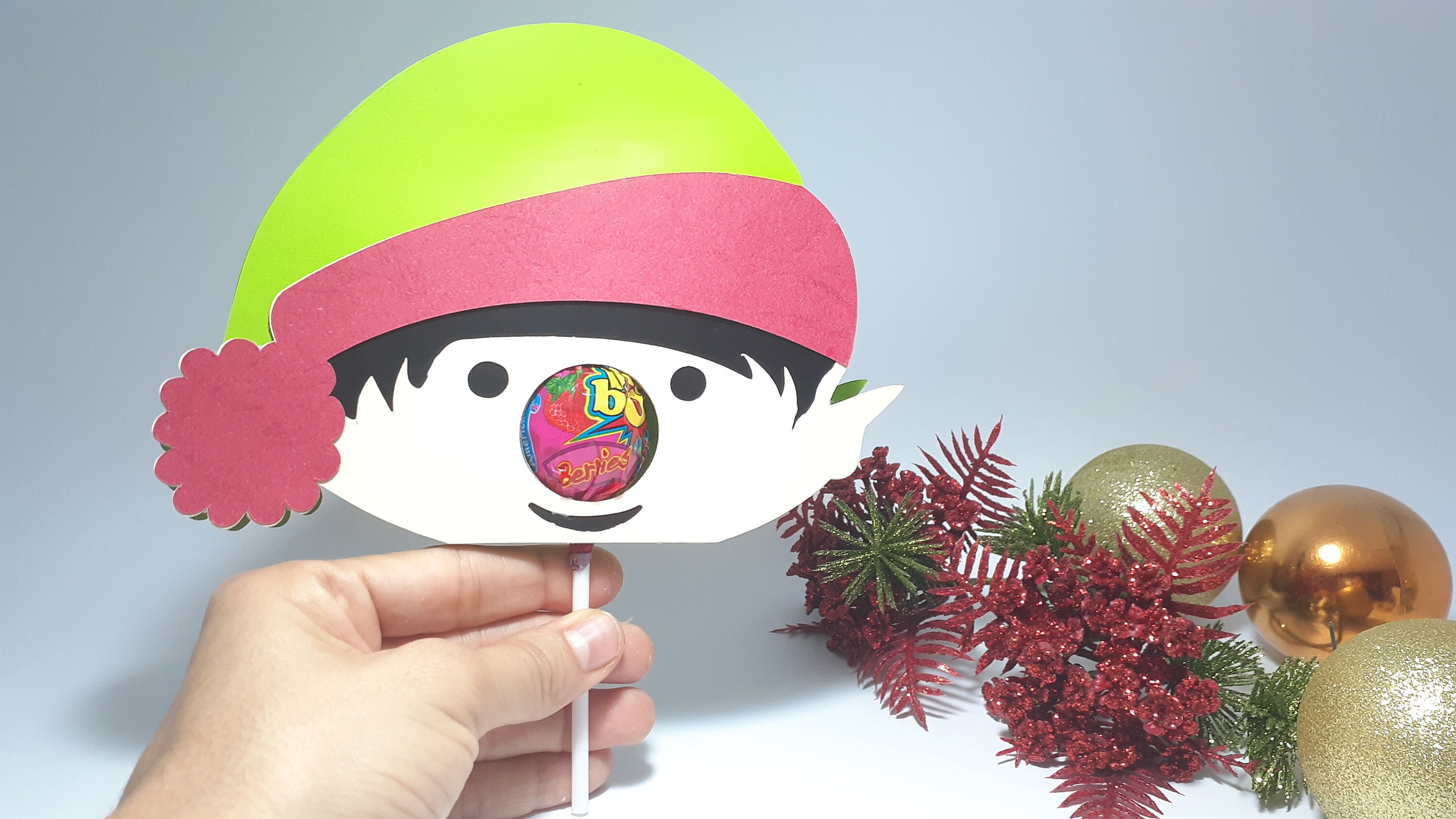 SVG Elf Lollipop Holder Christmas Svg Favor for Kids Christmas - Etsy