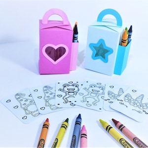Svg Memory Coloring Card 2 SVG Box Crayon Holder - Etsy