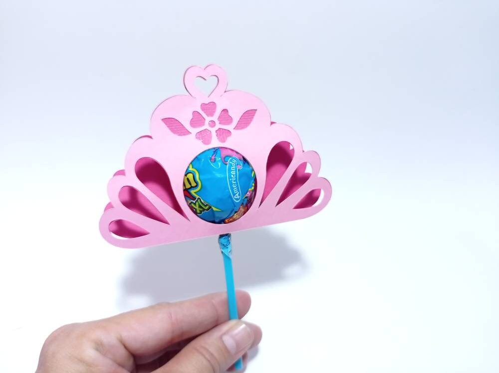 Queen's Crown Lollipop Holder SVG Favor for Kids Template - Etsy