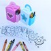 Svg Memory Coloring Card 2 SVG Box Crayon Holder - Etsy