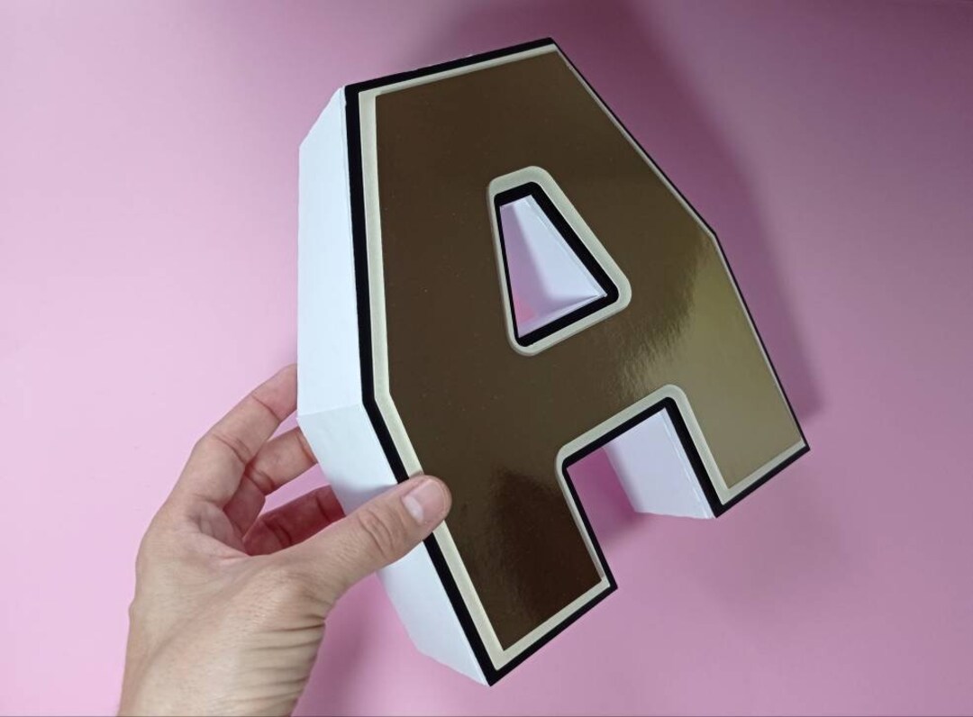 3D Letter Svg A 3D Letter svg File for Cricut 3D Letter Template ...