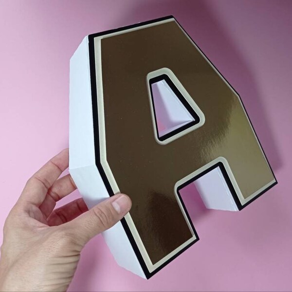3d Letter Template - Etsy