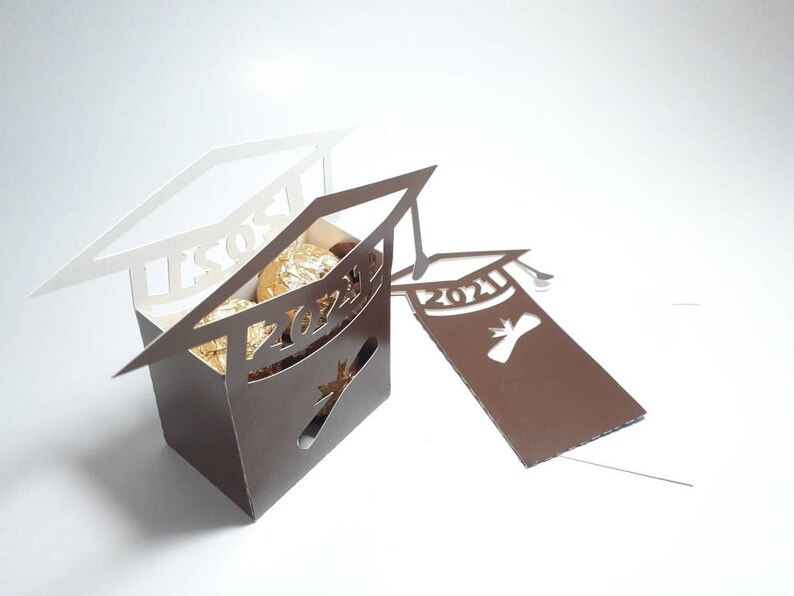 2 SVG Graduation Box Envelope Card Class of 2021 Invitations - Etsy