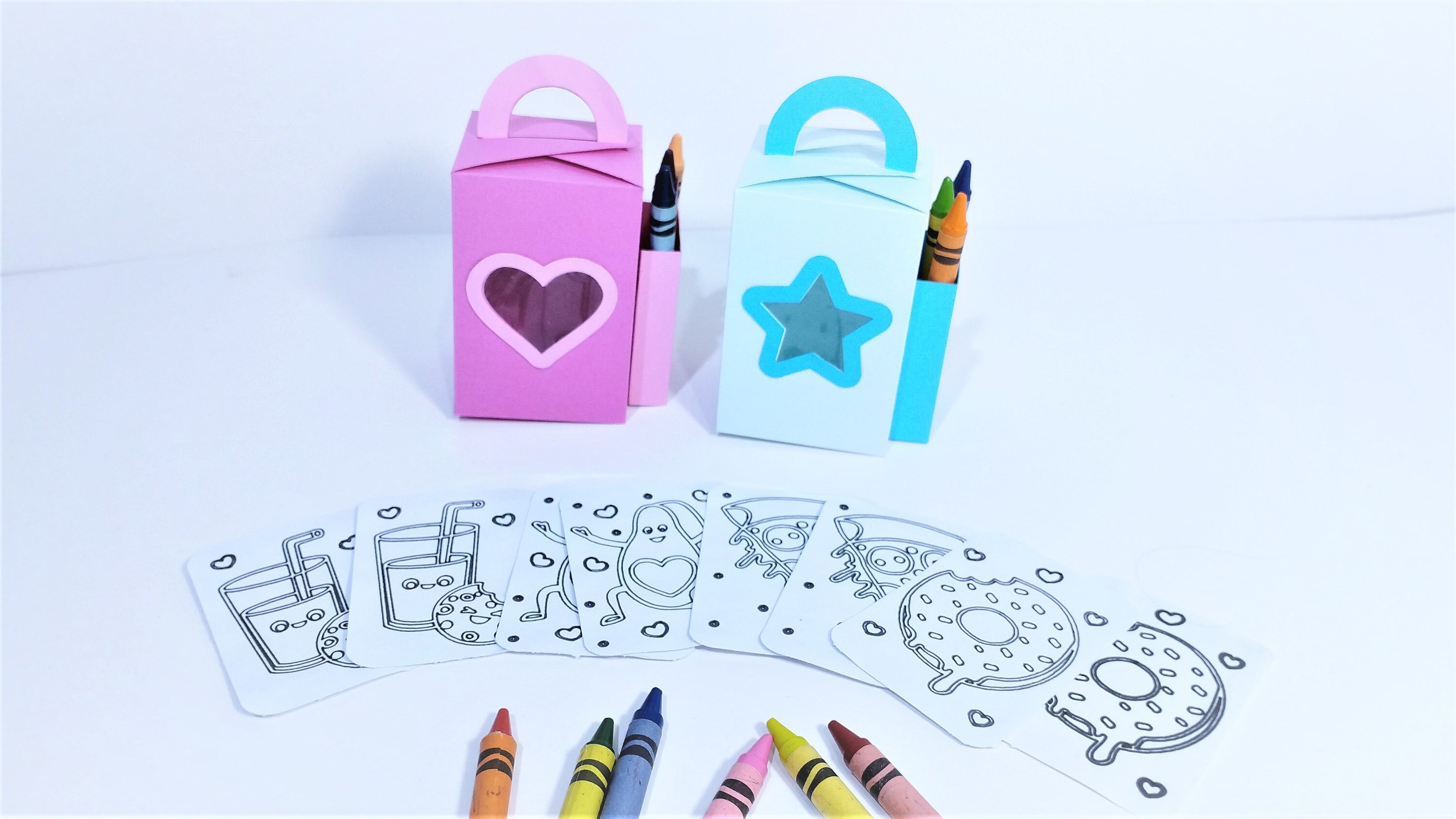 Svg Memory Coloring Card 2 SVG Box Crayon Holder - Etsy