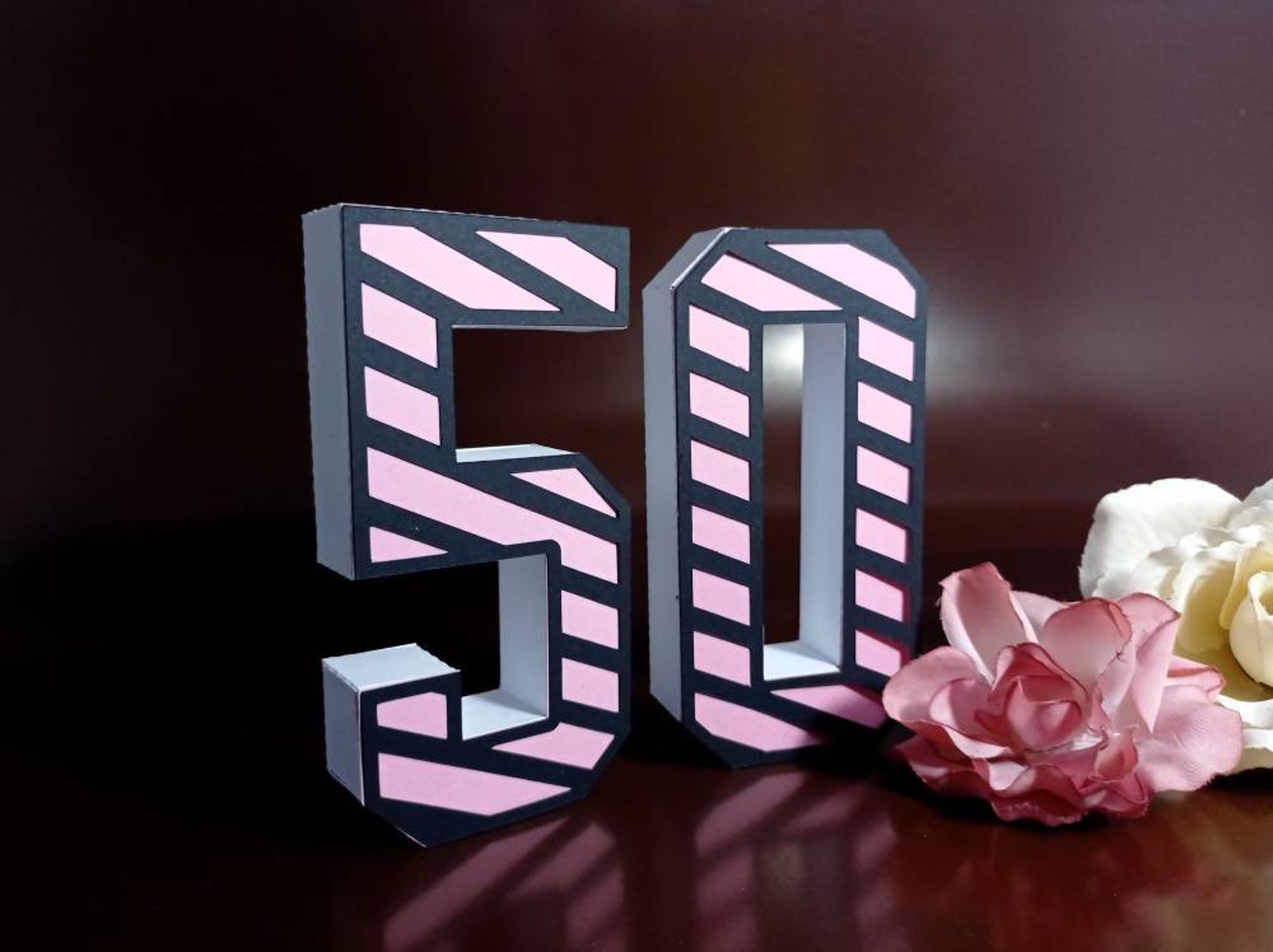 Layers for 3D Letters Svg Numbers Svg Diagonal Stripes Svg - Etsy