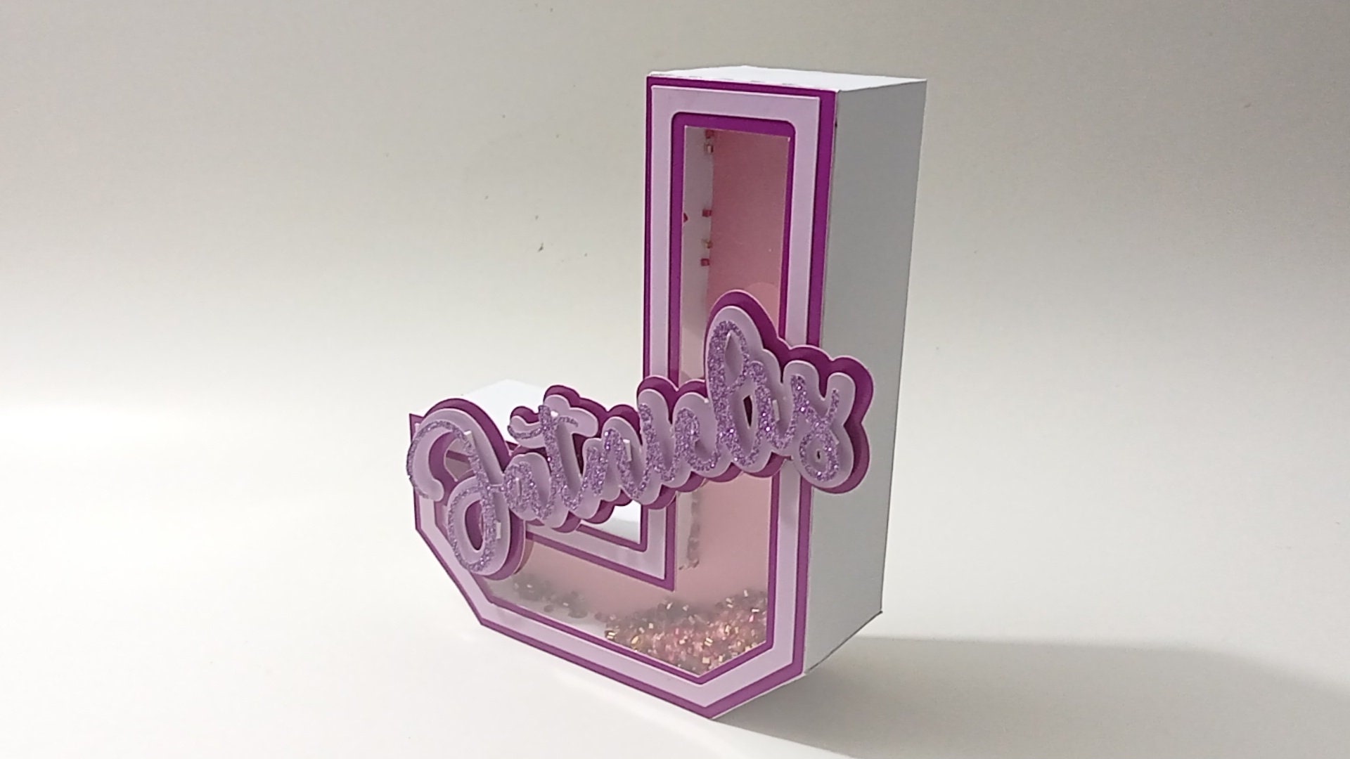 3D Shaker Letter Svg j 3D Letter Svg File for - Etsy