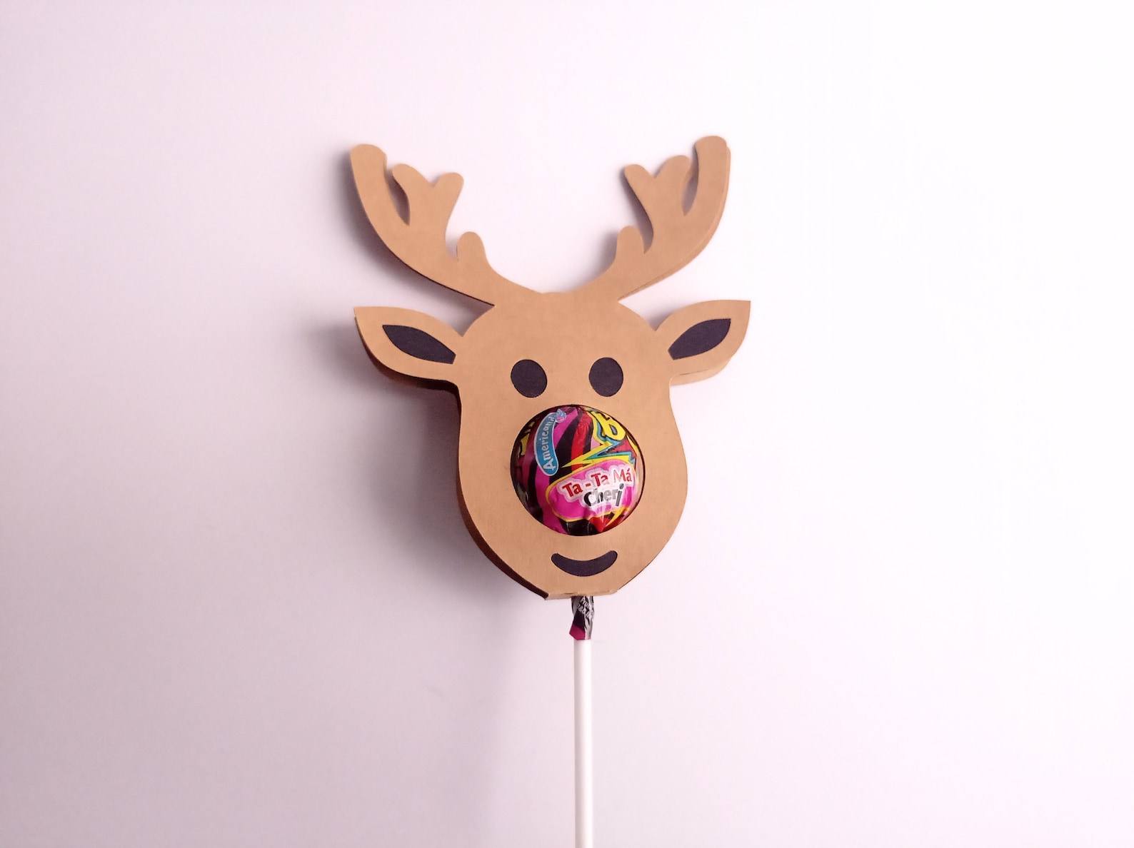 SVG Reindeer Lollipop Holder Favor for Kids Christmas Template - Etsy