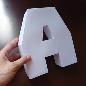 3D Letter Svg "a" 3D Letter Svg File for Cricut 3D Letter Template ...