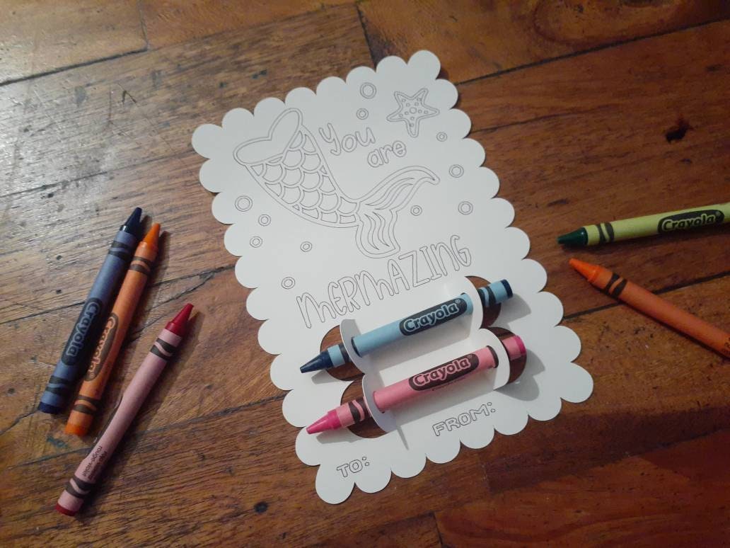 Set 3 Svg Coloring Card Valentines Day Kids Flamazing - Etsy