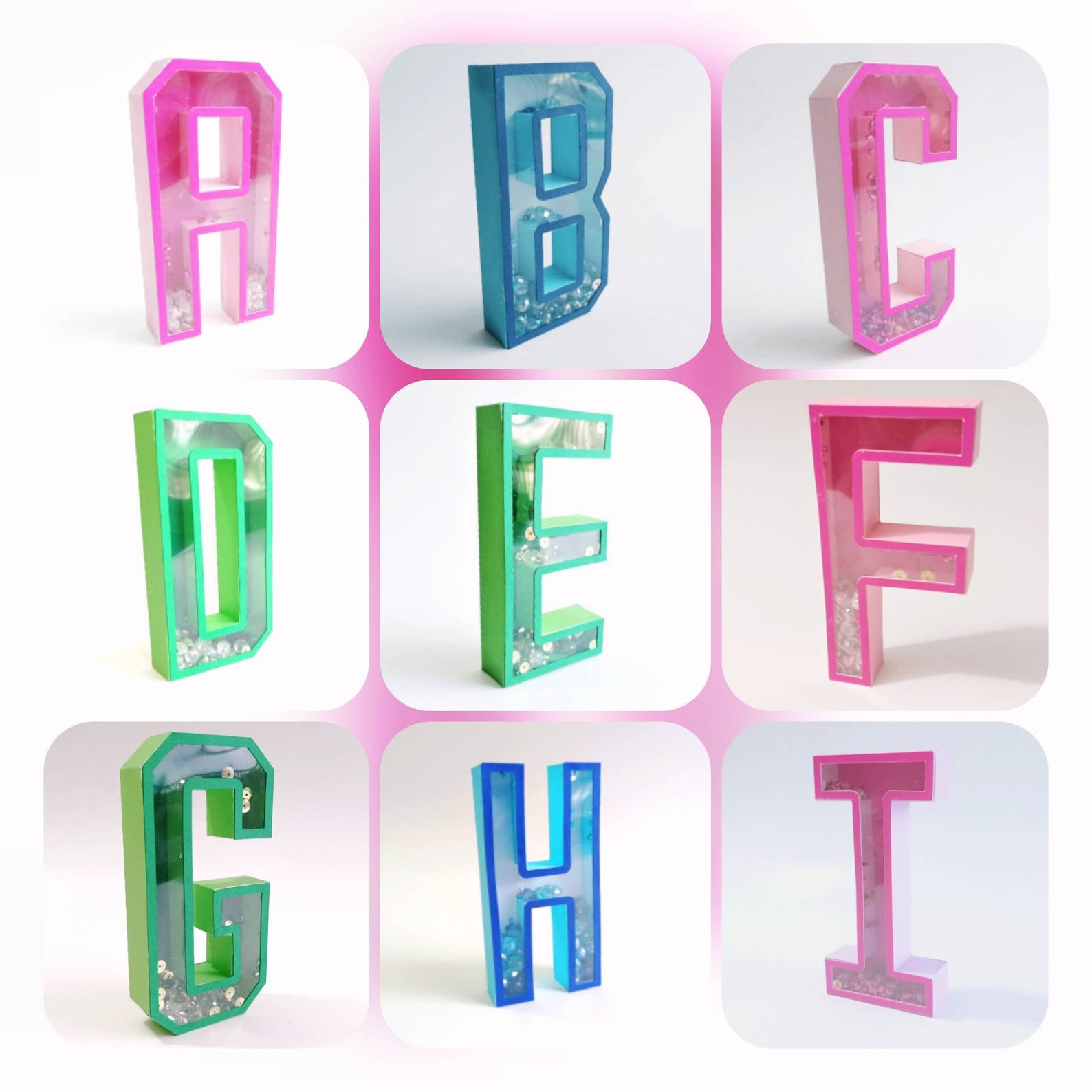 3D A-Z Shaker Letters Svg Alphabet A to Z Files for Cricut 3D - Etsy