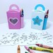 Svg Memory Coloring Card 2 SVG Box Crayon Holder - Etsy