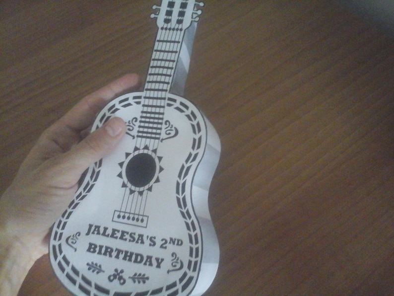 Custom Guitar Coco Box Coco Party Supplies Template Box - Etsy