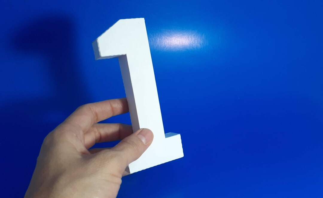 3D Number Svg "1" 3D Numbers "1" Svg Files for Cricut 3D Numbers ...