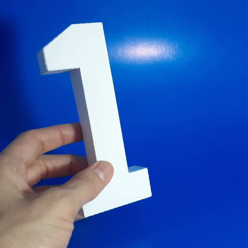 3d Number Template - Etsy
