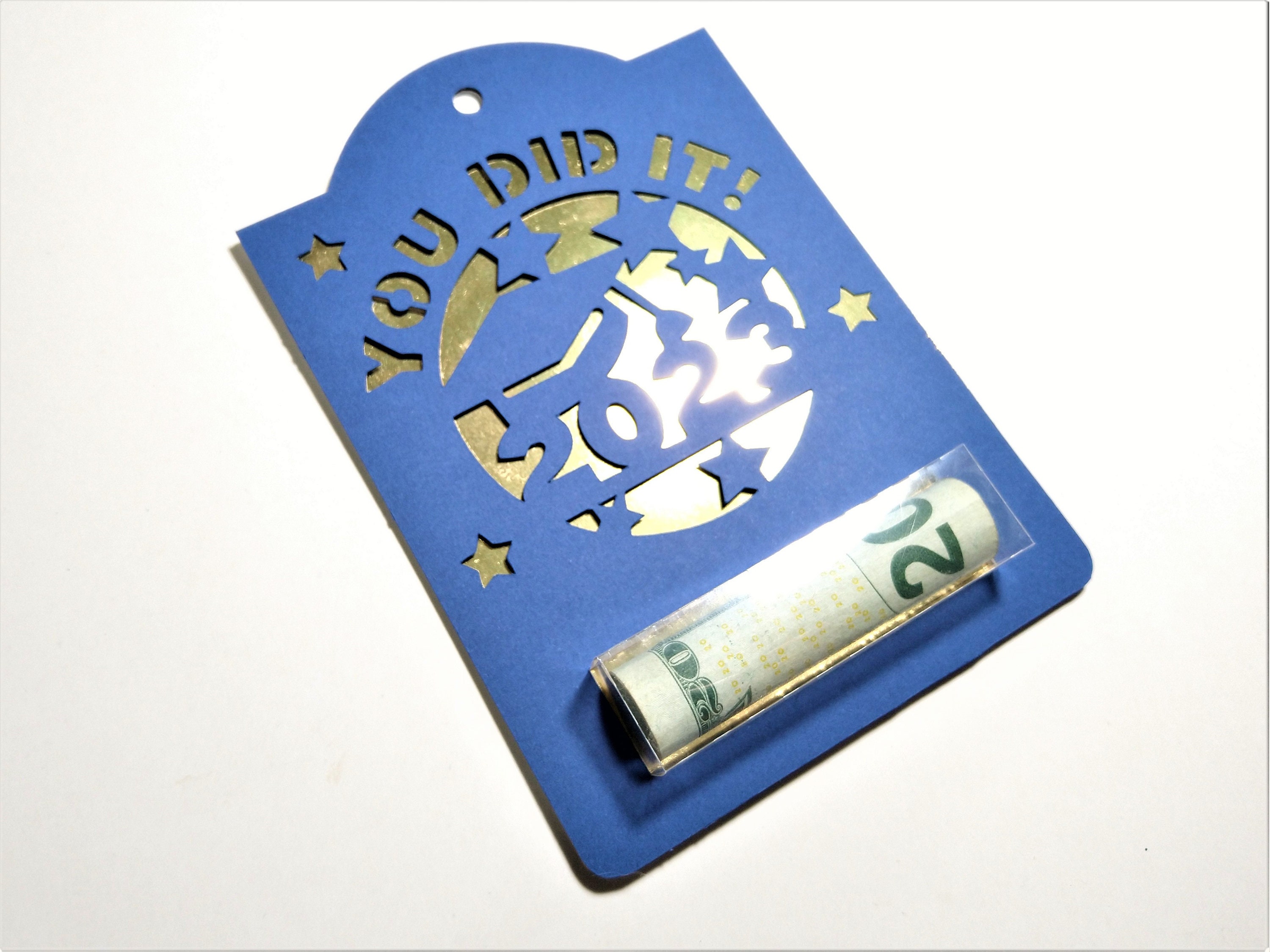 Money Card Svg Graduation SVG Template Cricut Maker - Etsy