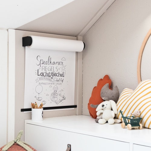 Wall Mounted Note Paper Roller Paper Roll Holder Studio | Etsy