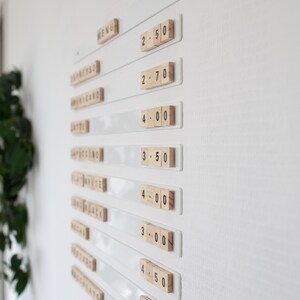 Scrabble Display Letter Board Menu Board for Home Scrabble Magnets ...