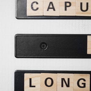 Scrabble Display - Letter Board - Menu Board for Home - Scrabble ...