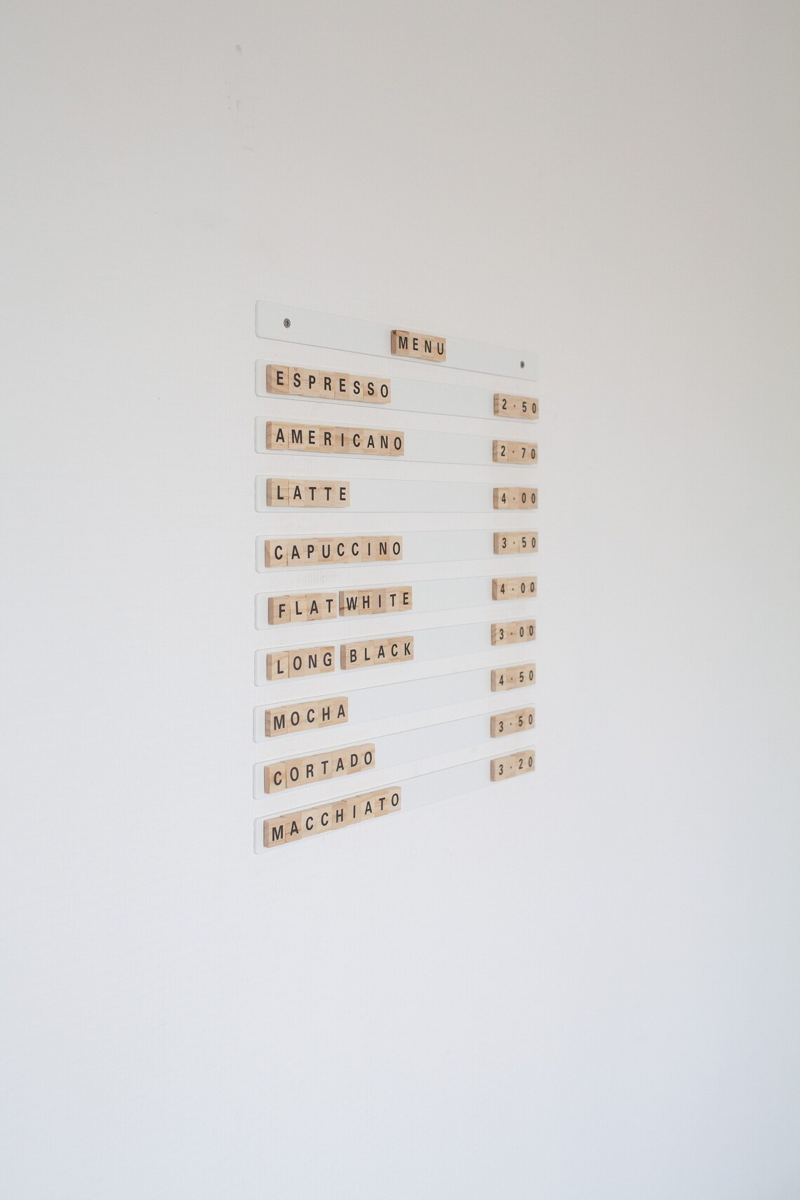 Scrabble Display Letter Board Menu Board for Home | Etsy