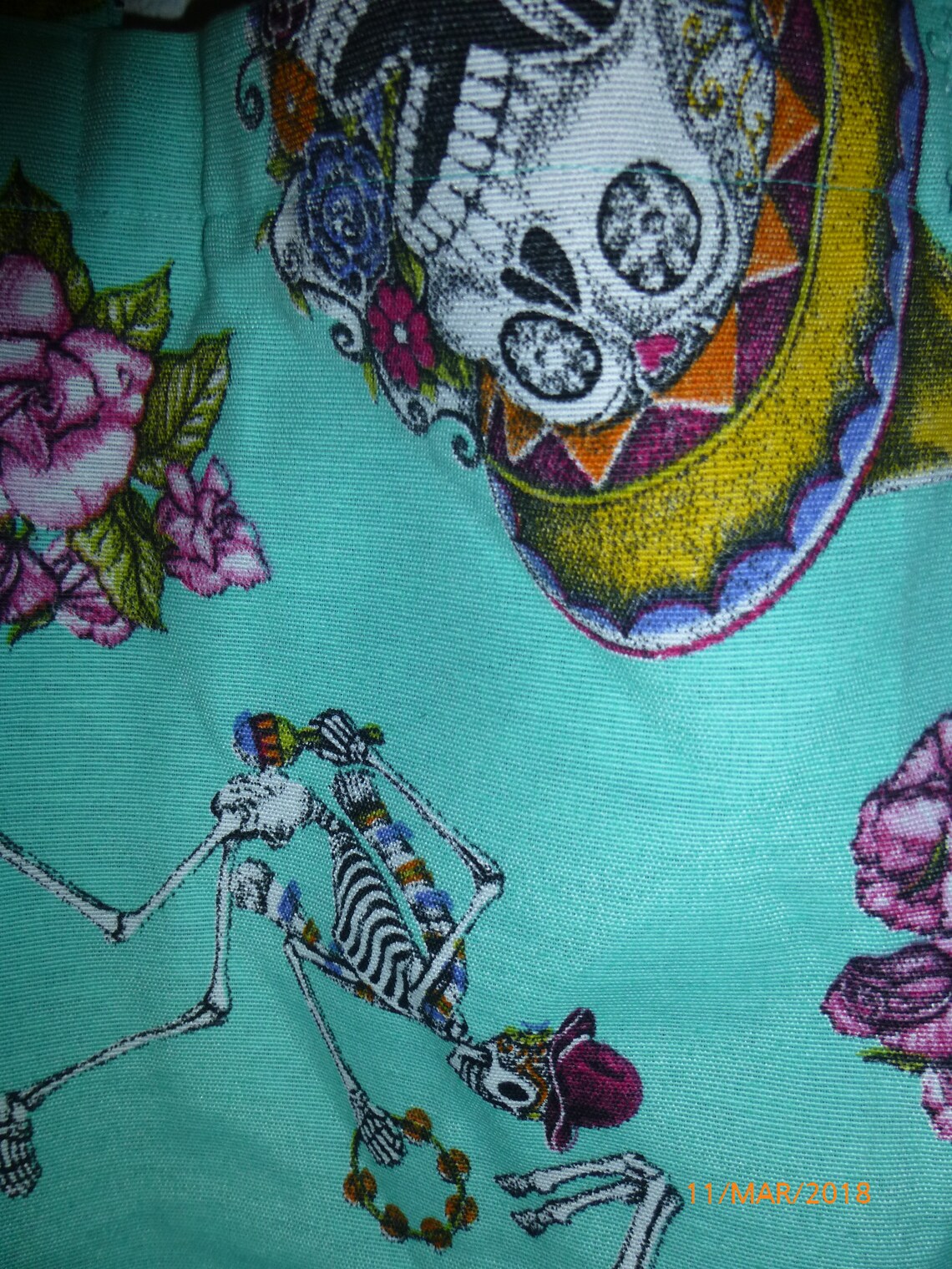 Dia de los muertos bolsa de material - Etsy España Dia de los muertos bolsa de material - Etsy España
