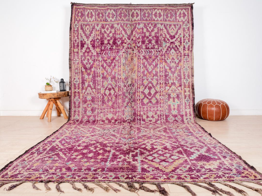 Vintage Moroccan Rug, Oversized Beni Mguild Rug 7x13 Ft - Etsy