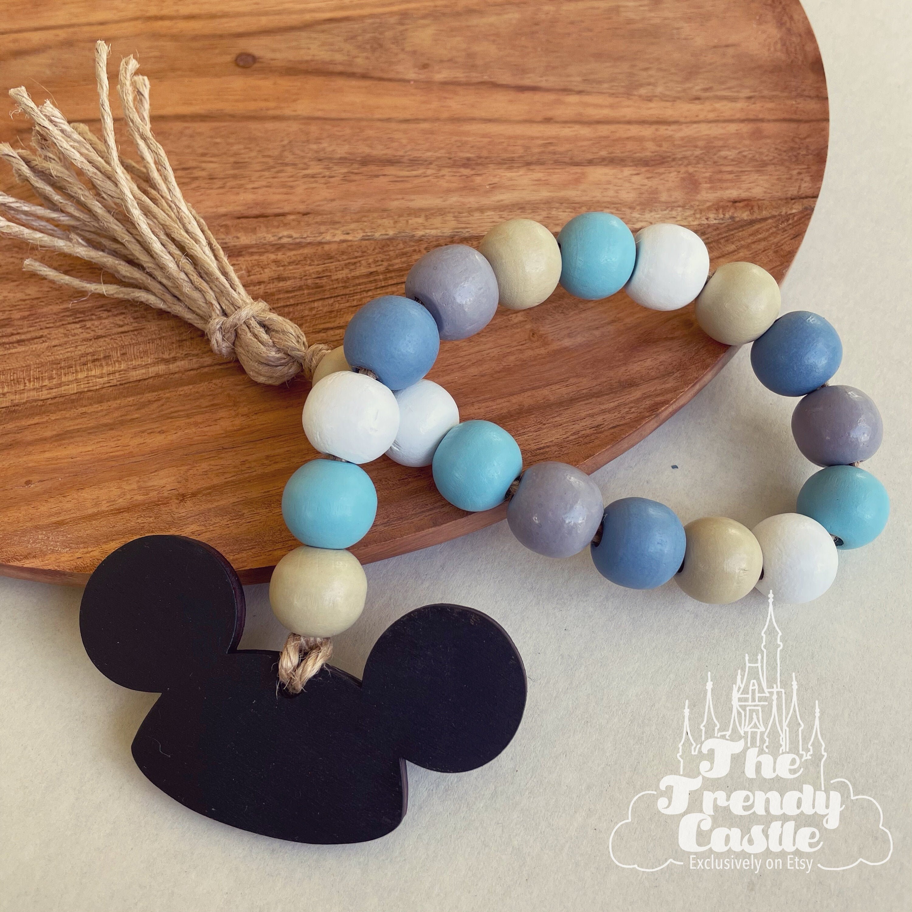 Disney Home Decor Disney Wooden Bead Garland Disney Personalized Gift ...