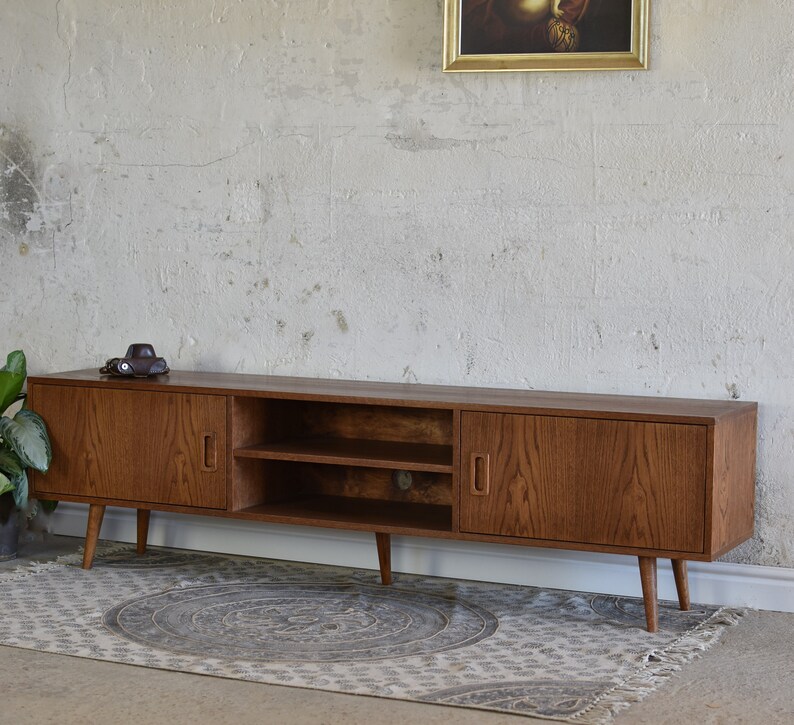Mid Century 60S TV Stand Design Retro Sideboard Handmade | Etsy