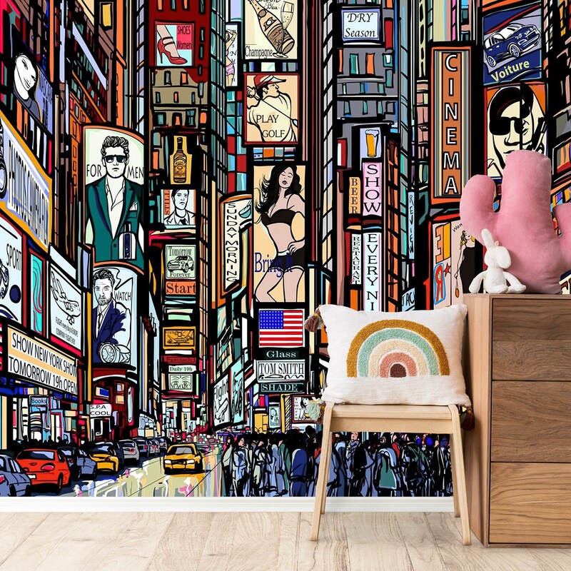 New York Wallpaper - Etsy