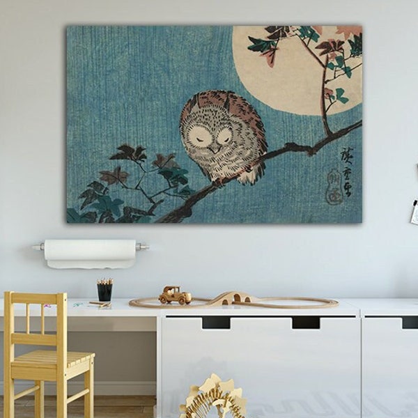 Hokusai Japanese Owl - Etsy