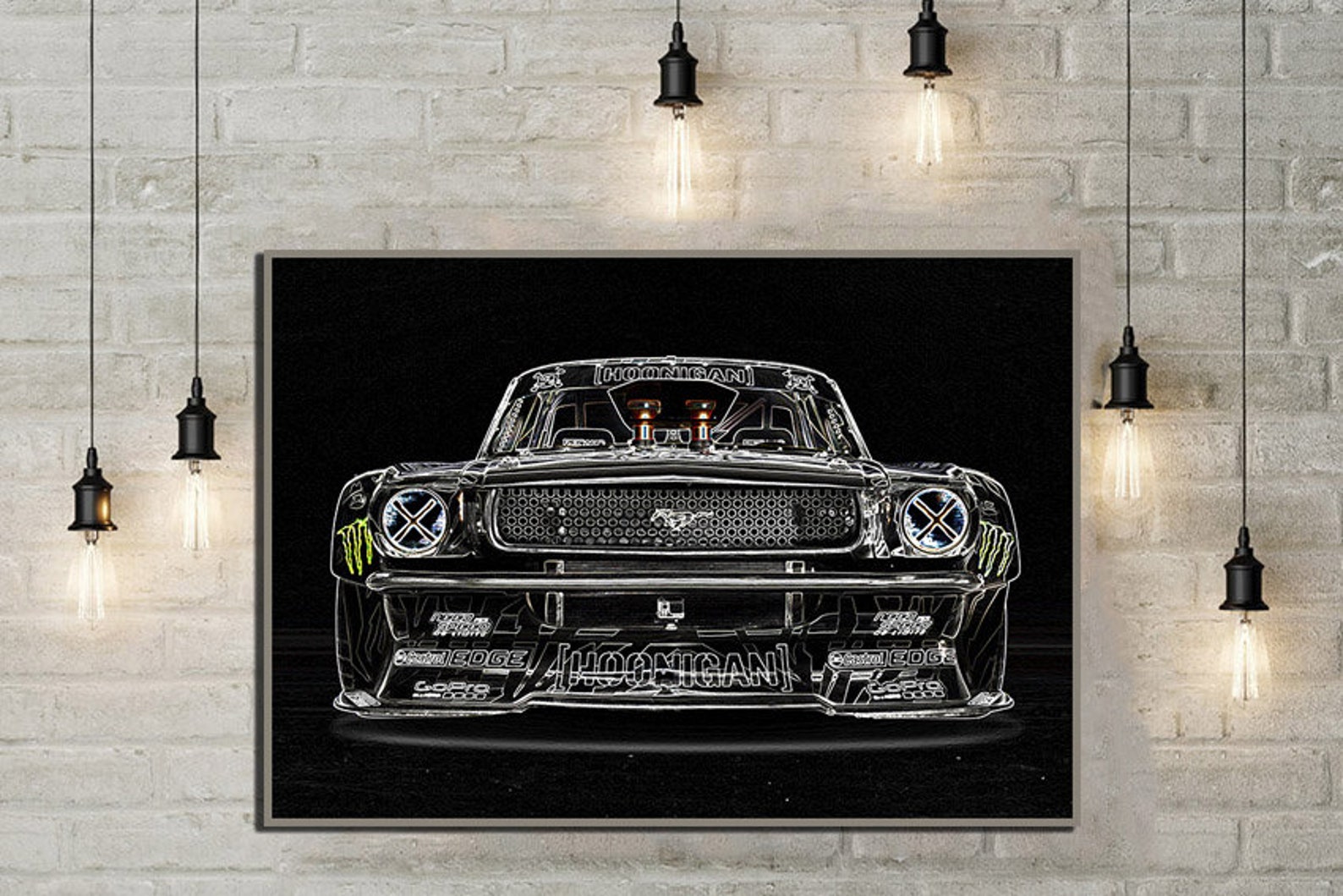 Ford Mustang Poster Classic Car Print Ford Mustang Art - Etsy