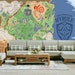 Zelda Map Hyrule Wallpaper & Gaming Mural Legend of Zelda Tears of the ...