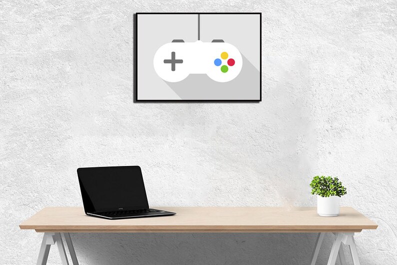 Game Console Poster Game Controller Playstation Poster Boys Room Poster ...
