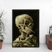 Skeleton Smoking Vincent Van Gogh Van Gogh Decor Skull Wall Art Van ...