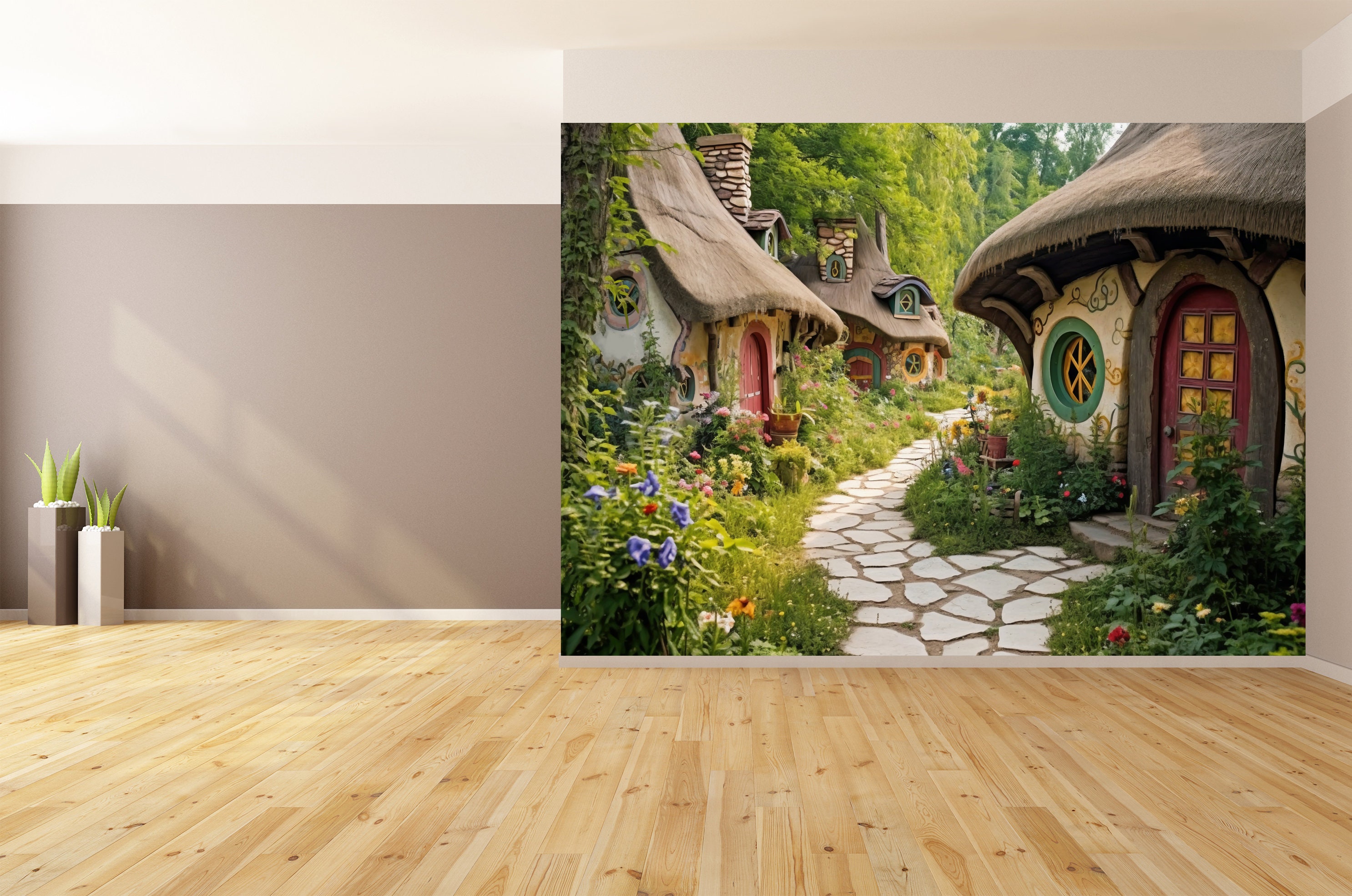 Hobbit Wallpaper Removable Kids' Fantasy Mural for Nursery Featuring ...