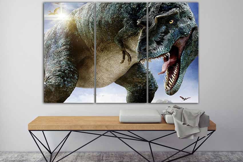 Dinosaur Canvas Tyrannosaurus Rex Dinosaur Art Dinosaur Wall - Etsy