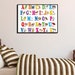 Alphabet Poster ABC Poster Kids Room Décor Baby Alphabet Educational ...
