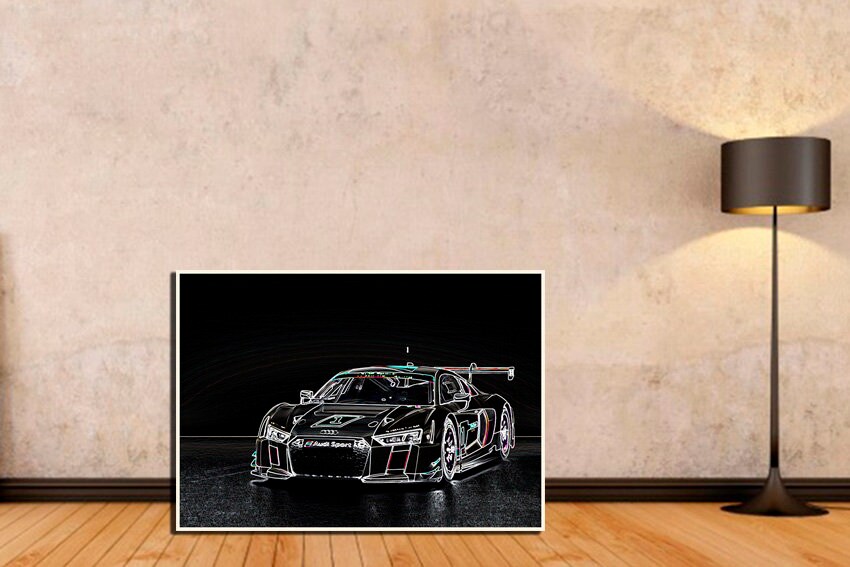 Audi R8 Audi Poster R8 Car Poster Supercar Poster Audi Art | Etsy