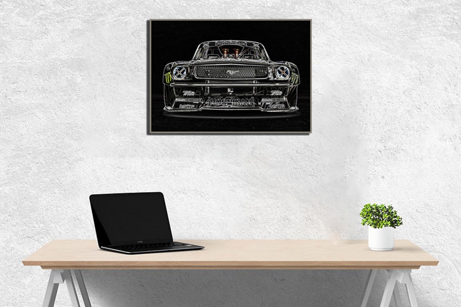 Ford Mustang Poster Classic Car Print Ford Mustang Art | Etsy