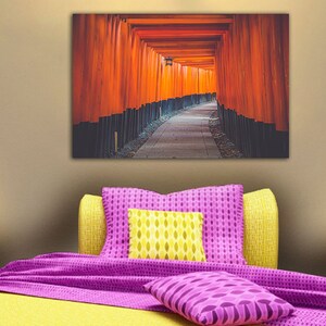 Fushimi Inari Wall Art Canvas Torii Gate Print Japanese Temple Ritual ...