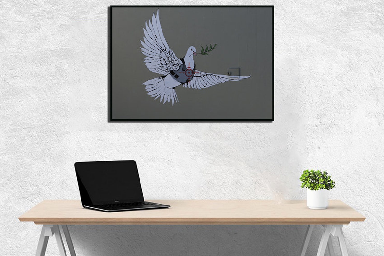 Armoured Peace Dove Print Peace Decor Graffiti Poster Wall Art - Etsy