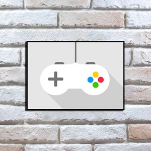 Game Console Poster Game Controller Playstation Poster Boys Room Poster ...