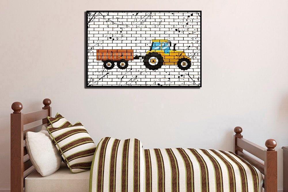 Tractor Poster Tractor Room Art Mechanism Decor Nursery Print - Etsy