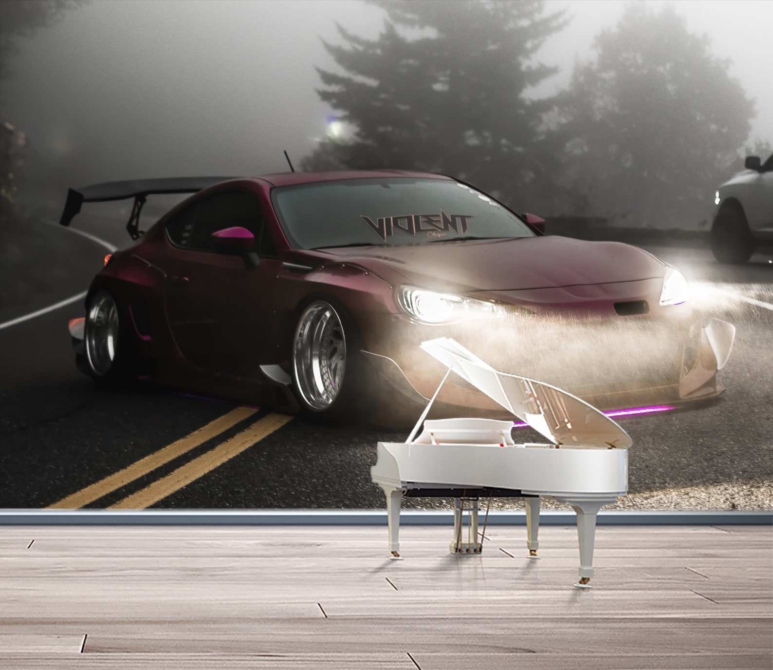 Sport Car Racing Wall Art Mural & Wallpaper Sport Car Garage - Etsy